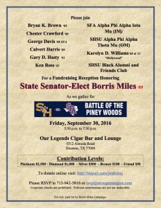 Campaign Reception for State Senator Elect Borris Miles - Elite Change